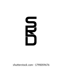Srd Letter Original Monogram Logo Design Stock Vector (Royalty Free ...