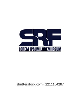 Srf Letter Monogram Logo Design Vector Stock Vector (Royalty Free ...