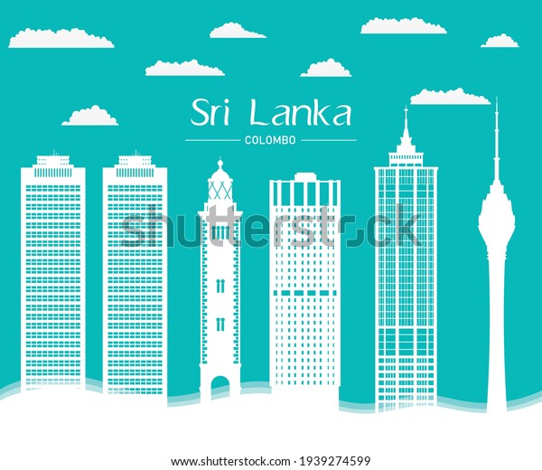 Sri Lanka Colombo Landmark Vector Stock Vector (Royalty Free ...