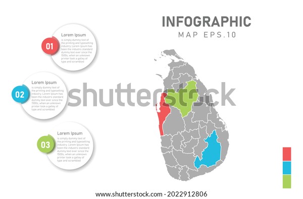 Sri Lanka Map Infographic Global Business Stock Vector (Royalty Free ...