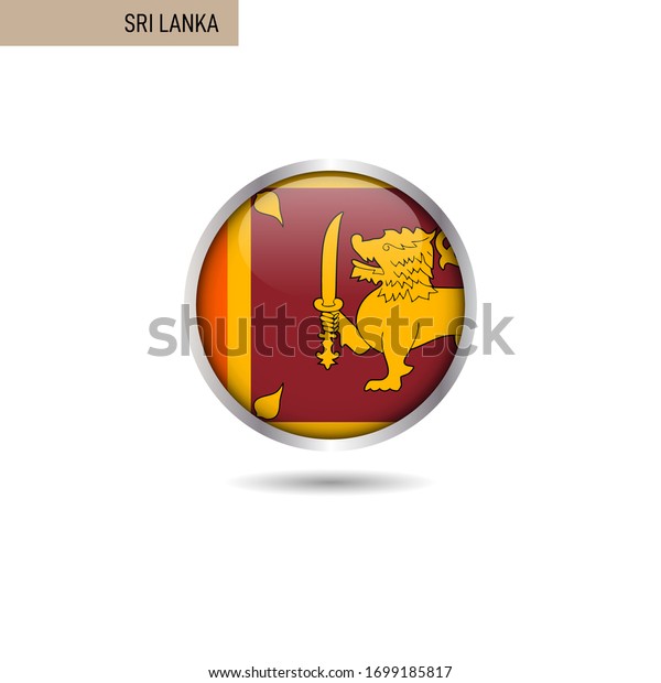 Sri Lanka Round Flag Vector Design Stock Vector (Royalty Free ...