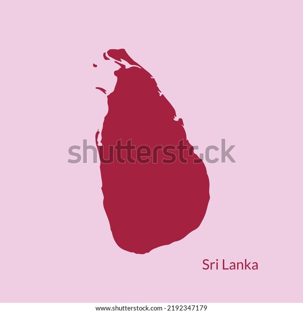 Sri Lanka Vector Map Illustration Vector Stock Vector (Royalty Free ...