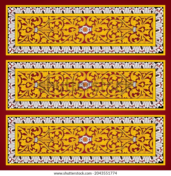 Sri Lankan Traditional Design Vector Illustration Stock Vector (Royalty ...