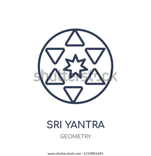 Sri Yantra Icon Sri Yantra Linear Stock Vector (Royalty Free ...