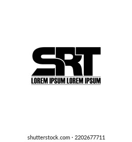 Srt Letter Monogram Logo Design Vector Stock Vector (Royalty Free ...
