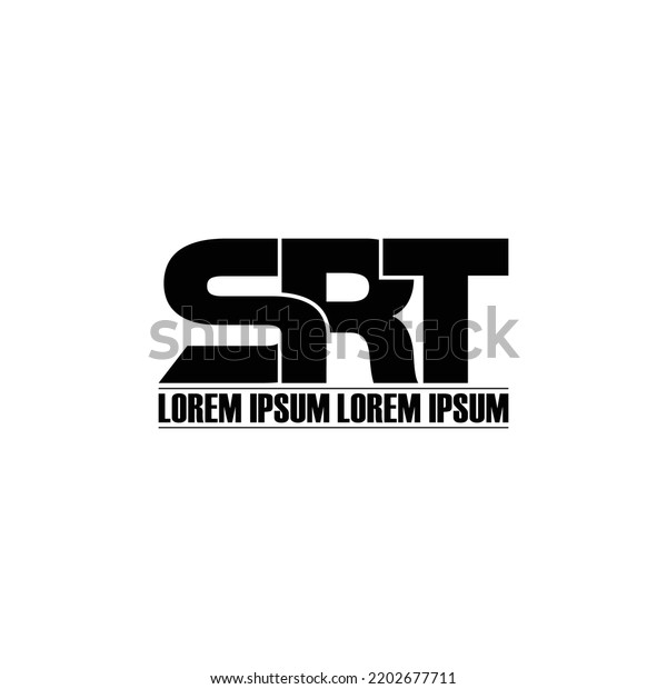 Srt Letter Monogram Logo Design Vector Stock Vector (Royalty Free ...