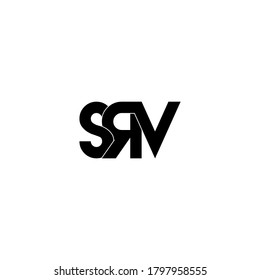 Srv Letter Original Monogram Logo Design: стоковая векторная графика ...