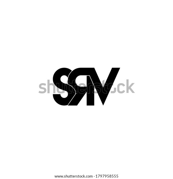 Srv Letter Original Monogram Logo Design Stock Vector (Royalty Free ...
