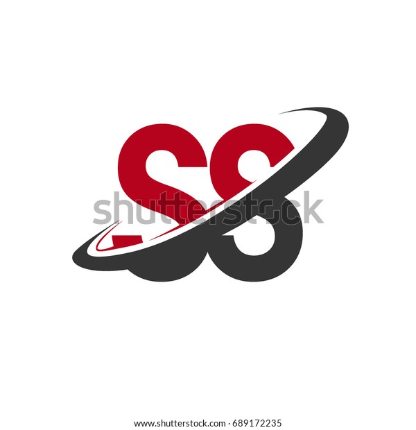Ss Initial Logo Company Name Colored Stock Vector (Royalty Free) 689172235