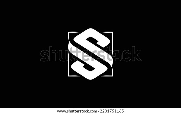 Ss Initial Logo White Color Vector Stock Vector (Royalty Free ...
