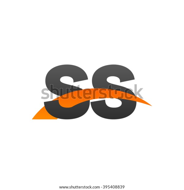 Ss Initial Overlapping Swoosh Letter Logo Stock Vector (Royalty Free ...