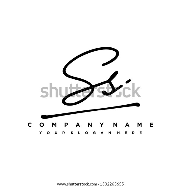 Ss Initial Signature Logo Handwriting Logo: vetor stock (livre de ...