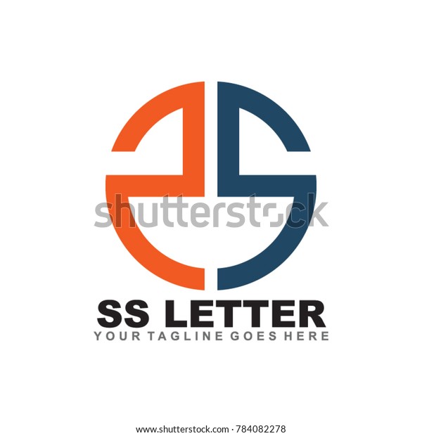 Ss Letter Logo Design Stock Vector (Royalty Free) 784082278