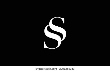Ss Letter Logo Design Initial Letters Stock Vector (Royalty Free ...