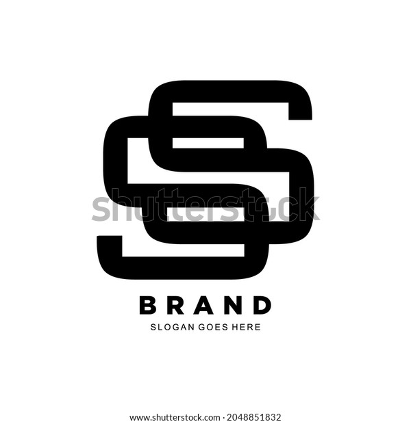 Logo de la letra SS. vector: vector de stock (libre de regalías ...