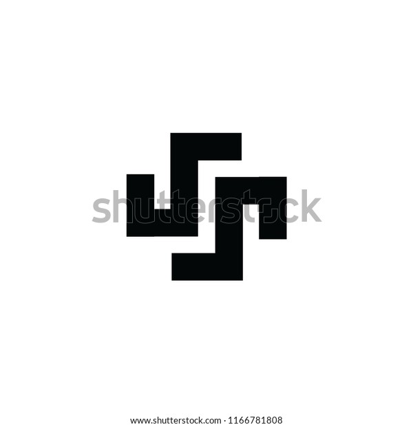 Ss Letter Vector Logo Cross Vector Stock Vector (Royalty Free ...