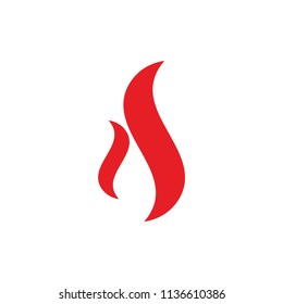 Ss Letter Vector Logo Fire Vector Stock Vector (Royalty Free ...