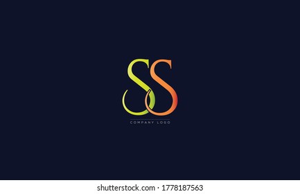 Ss Letters Logo Alphabet Design Vector Stock Vector (Royalty Free ...
