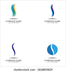 S Blue Logo Symbols Template Vector Stock Vector (Royalty Free ...