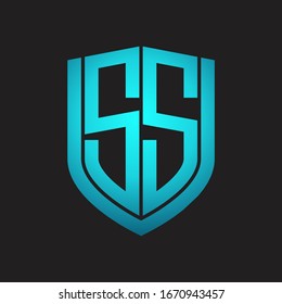 Xs Logo Monogram Emblem Shield Design Stock Vector (Royalty Free ...