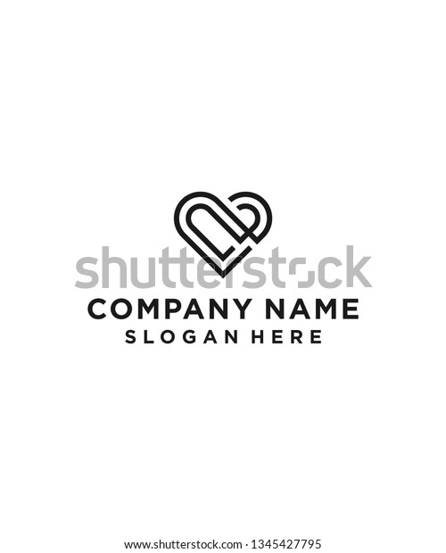 Ss Love Logo Stock Vector (Royalty Free) 1345427795 | Shutterstock
