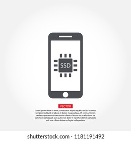Ssd Drive Icon Vector Stock Vector (Royalty Free) 1181191492 | Shutterstock