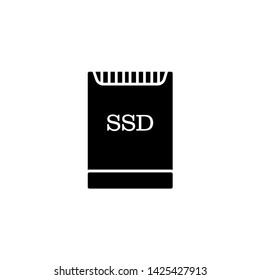 Ssd Icon Solidstate Drive Sign Storage Stock Vector (Royalty Free ...