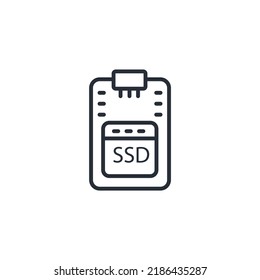 Ssd Icons Symbol Vector Elements Infographic Stock Vector (Royalty Free ...