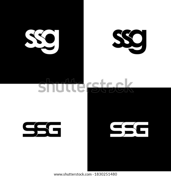 Ssg Letter Original Monogram Logo Design: เวกเตอร์สต็อก (ปลอดค่า ...