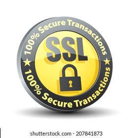 Ssl 100 Secure Transactions Stock Illustration 207841882 | Shutterstock
