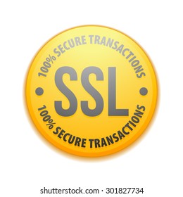 Ssl 100 Secure Transactions Stock Vector (Royalty Free) 301827734 ...