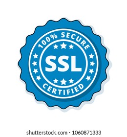 Ssl Certified Label Illustration Stock Vector (Royalty Free) 1060871333 ...