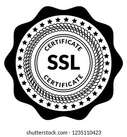 Ssl Iconemblem Label Badgesticker Logo Designed: vector de stock (libre ...