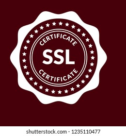 Ssl Iconemblem Label Badgesticker Logo Designed Stock Vector (Royalty ...