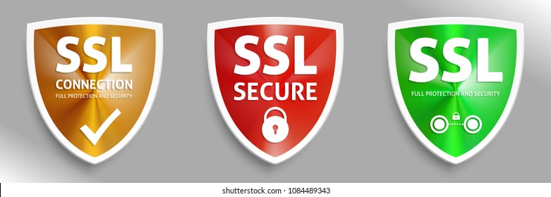 Ssl Secure Connection Banners Vector Illustration Stock Vector (Royalty ... Ssl Secure Connection Banners Vector Illustration Stock Vector (Royalty ...
