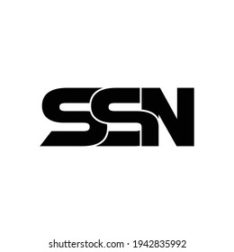 Ssn Letter Monogram Logo Design Vector: เวกเตอร์สต็อก (ปลอดค่าลิขสิทธิ์ ...