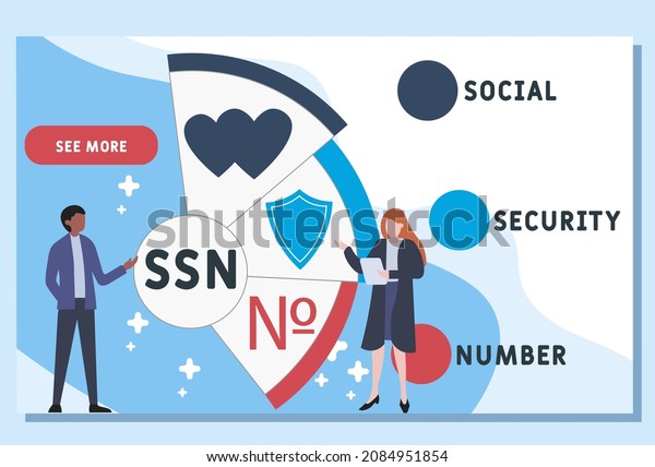Ssn Social Security Number Acronym Business Stock Vector (Royalty Free ...