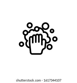 Ssoap Icon Line Design Template Stock Vector (Royalty Free) 1617344107 ...