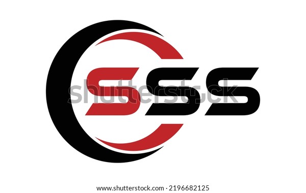 Sss Threeletter Circle Iconic Logo Design Stock Vector (Royalty Free ...