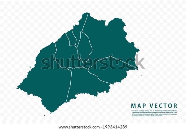 St Helena Map High Detailed On Stock Vector (Royalty Free) 1993414289 ...
