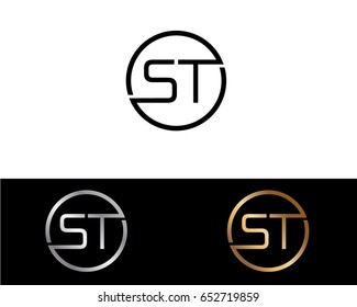 St Logo Letter Design Vector Red Stock Vector (Royalty Free) 652719859 ...