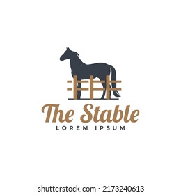 Stable Horse Logo Design Template Stock Vector (Royalty Free ...