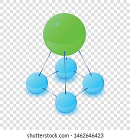 Stable Molecule Icon Isometric Illustration Stable Stock Vector ...
