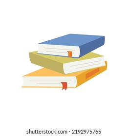 Stack Books Pile School Books Icon Stock Vector (Royalty Free ...