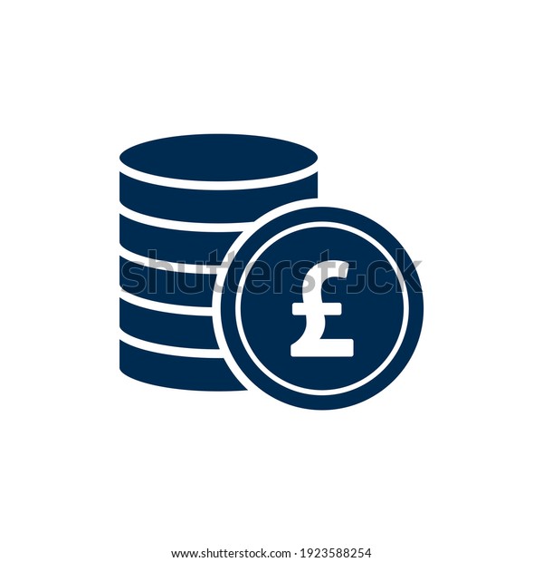 Stack Pound Coins Currency Money Icon Stock Vector (Royalty Free ...