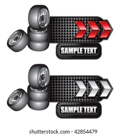 Stacked Tire Web Banners Stock Vector (Royalty Free) 42854479 ...