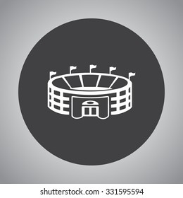 Stadium Sign Icon Vector Illustration Flat Stock Vector (Royalty Free ...