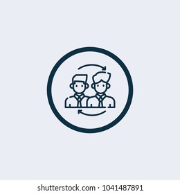 Staff Rotation Vector Group People Switch Stock Vector (Royalty Free ...