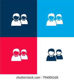 Staff Symbol Four Color Material Minimal Stock Vector (Royalty Free ...