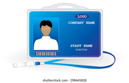 Staff Tag Card Vector Design Stock Vector (Royalty Free) 298445828 ...